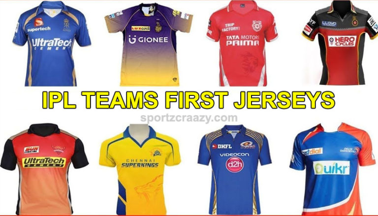 How do the IPL Teams First Jerseys Looked