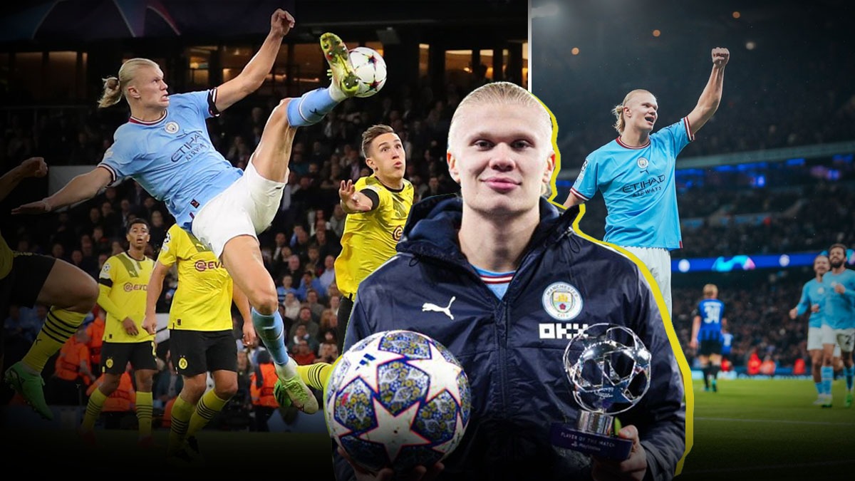 Watch : Erling Haaland bag 5 goals and achieve these records in UEFA ...