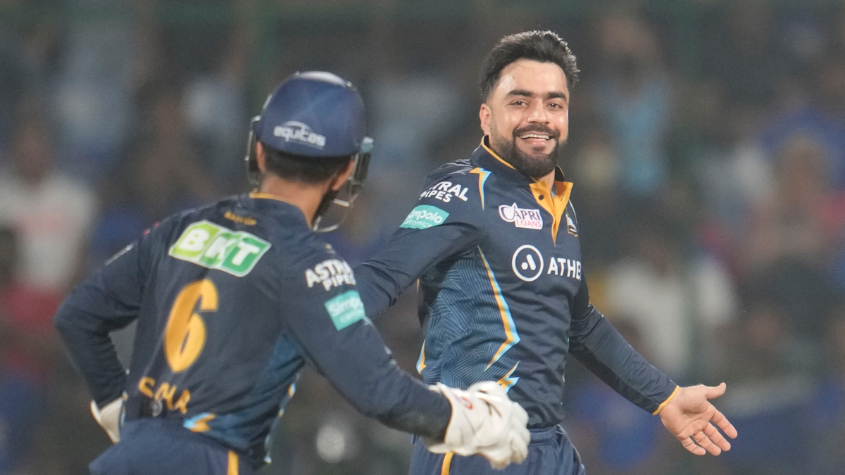 Watch : Rashid Khan stun KKR to pick up the first hat-trick of IPL 16!