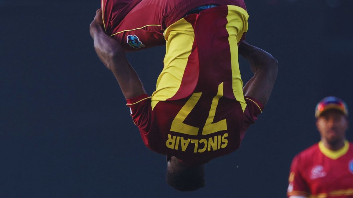 Kevin Sinclair: Nails Perfect Somersaults to Celebrate Wickets
