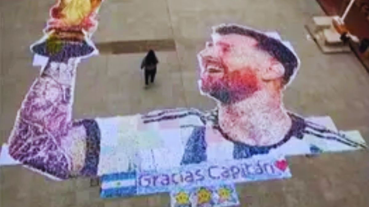 Argentina's High School Students Craft Spectacular Lionel Messi Mural ...