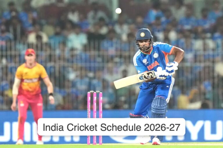 Indian Cricket Team Schedule 2026–27: Full List of Matches, Venues ...